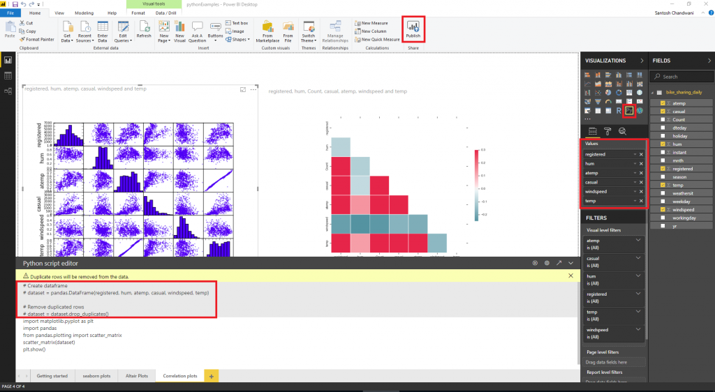 Python visualizations in Power BI Service | Microsoft Fabric Blog ...