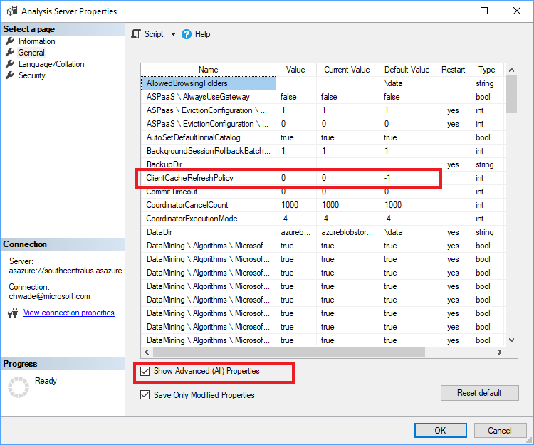 Governance settings for Power BI cache refreshes from Azure Analysis ...