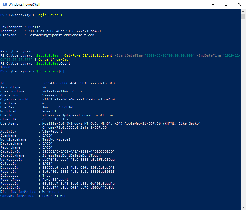 Introducing the Power BI Activity Log | Microsoft Fabric Blog ...