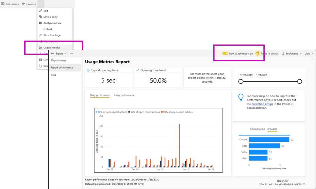 Announcing Improved Report Usage Metrics In Modern Workspaces