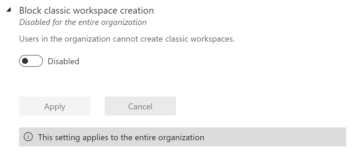 Announcing you can now block classic workspace creation | Microsoft ...