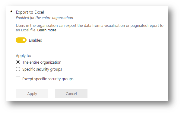 New export settings are available in the Power BI admin portal | Microsoft Fabric Blog ...
