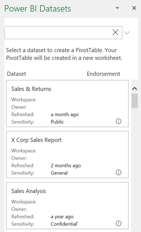 Create Connected PivotTables in Excel for the web | Microsoft Fabric Blog | Microsoft Fabric