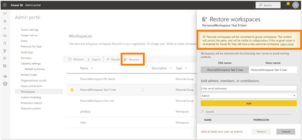 Announcing My workspace governance improvement (Public Preview ...