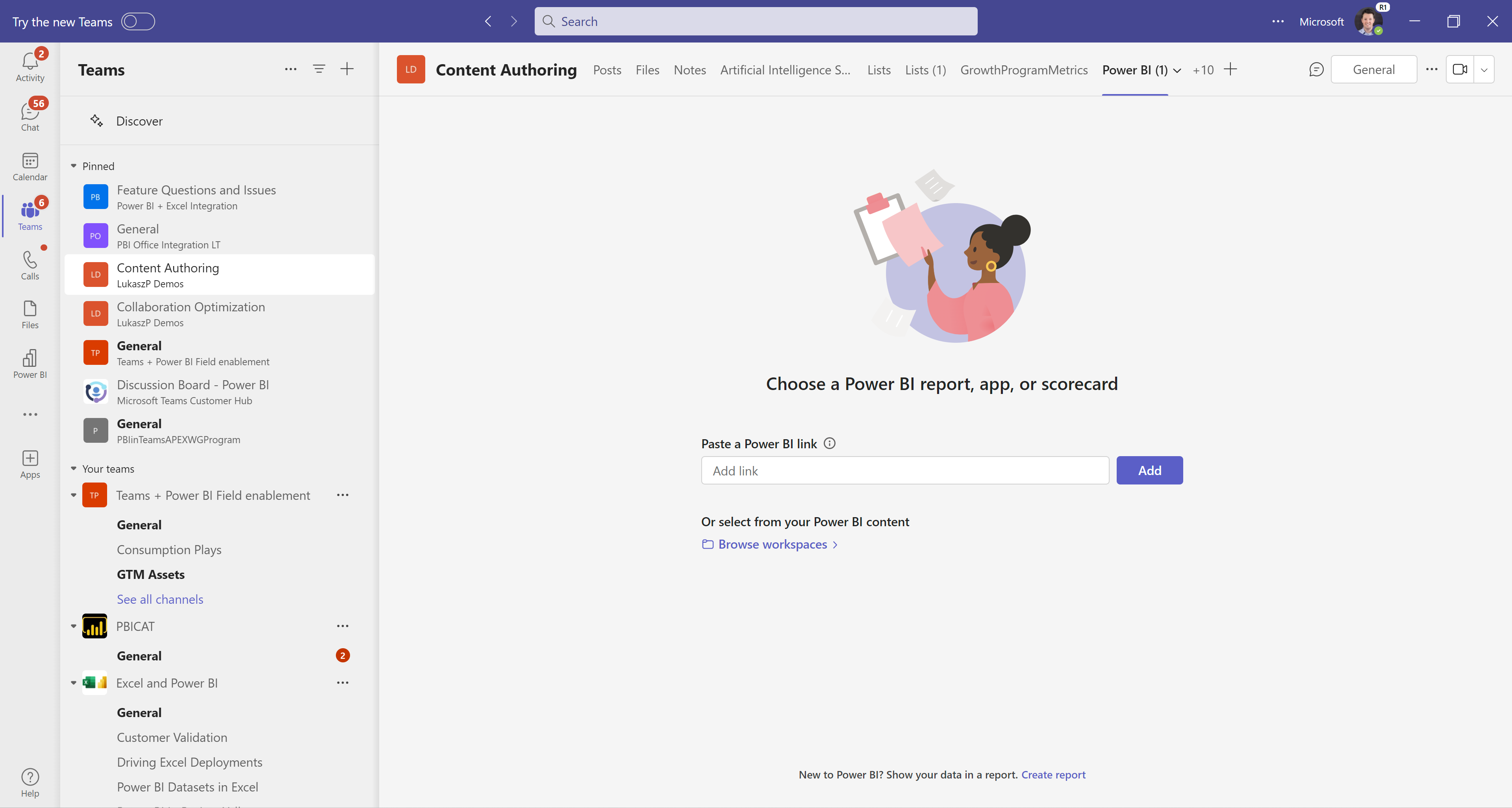 Announcing: Now you can use item links to configure Power BI Tabs in Microsoft Teams | Microsoft ...