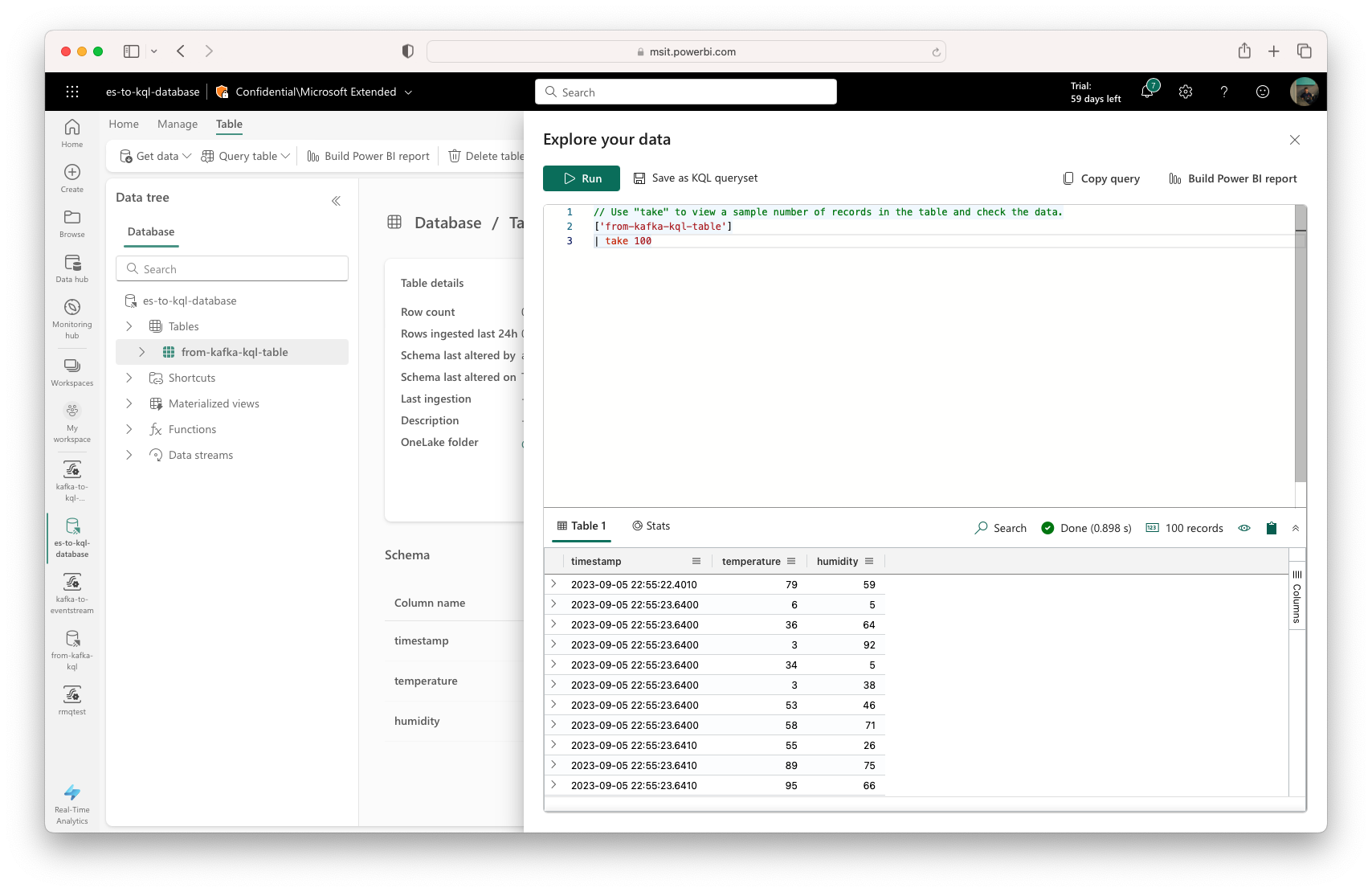 Sending data to Synapse Real-Time Analytics in Fabric from Apache Kafka Ecosystems using Java ...